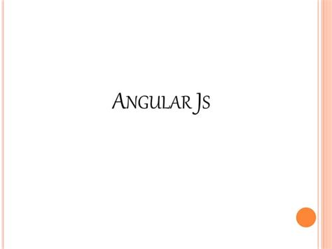 angular js ppt