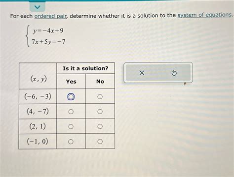 [solved] for each ordered pair determine whether it is a solution to the course hero