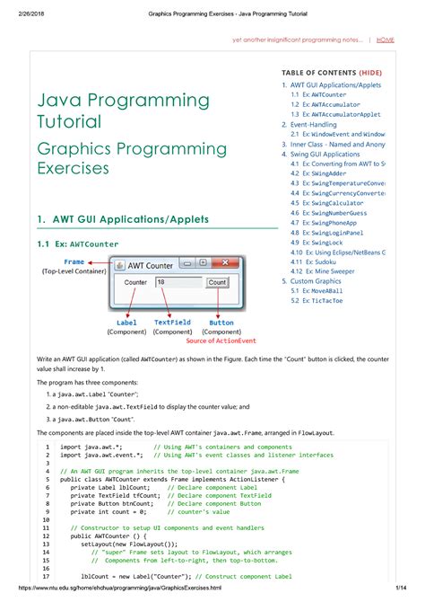 graphics programming exercises java programming tutorial 2 26 2018 graphics programming