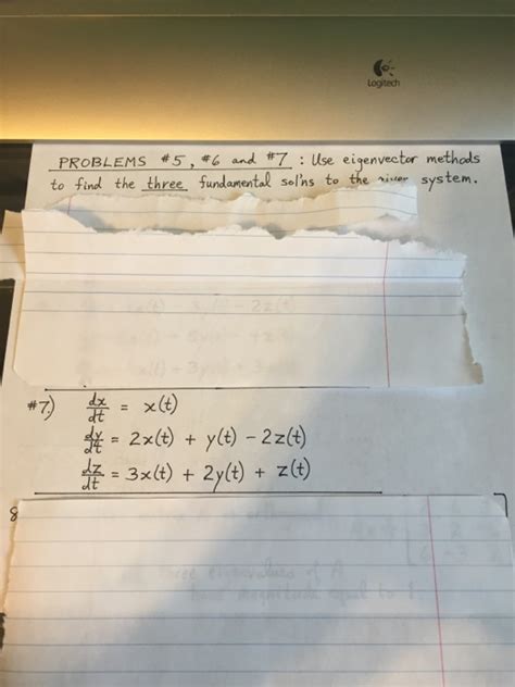 solved use eigenvector methods to find the three fundamental