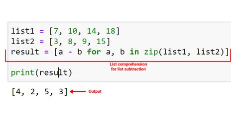 subtract two lists in python an easy detailed guide master data skills ai