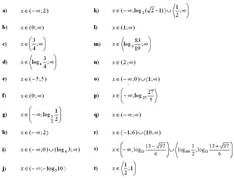 answers to math exercises and math problems exponential equations and inequalities