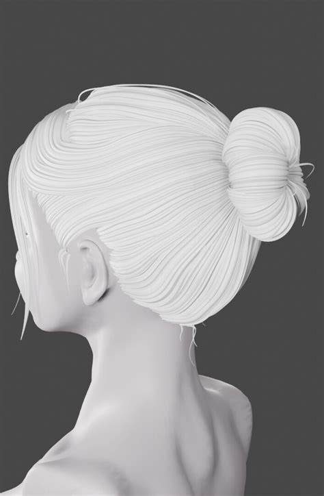 Artstation Bun Hairstyle