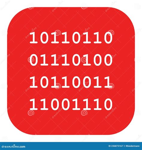 binary code and app icon stock vector illustration of code 236873167