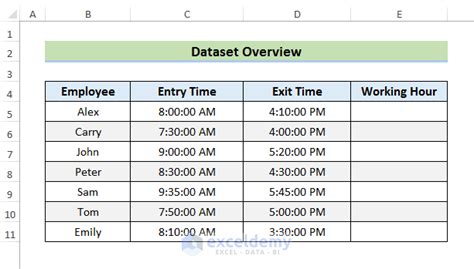 How To Subtract Time In Excel 10 Methods ExcelDemy