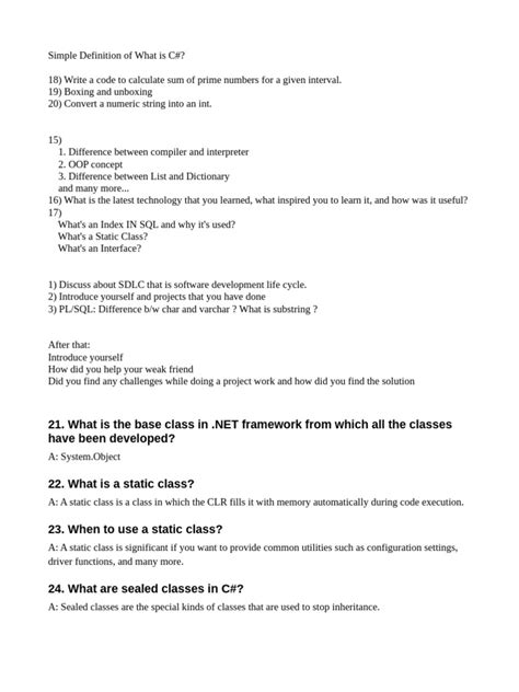 exam questions examples for data structures and c pdf class computer programming c sharp