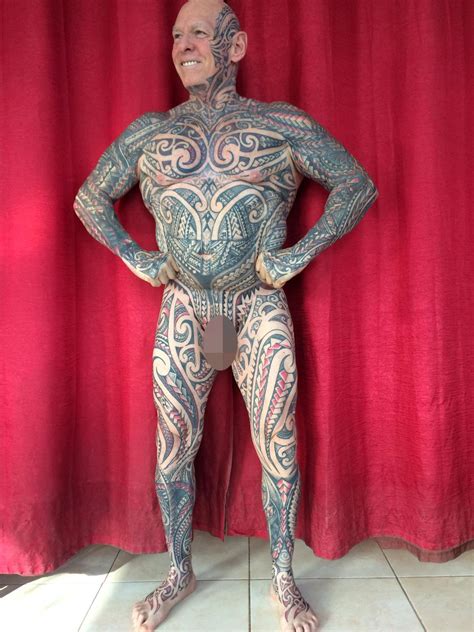 Bodybuilder Is Covered Head To Toe In Tattoos After Eye Watering