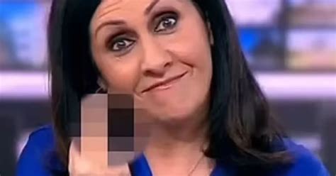 Bbc News Presenter Flips Middle Finger At Camera Unaware Shes Live On Air Daily Star