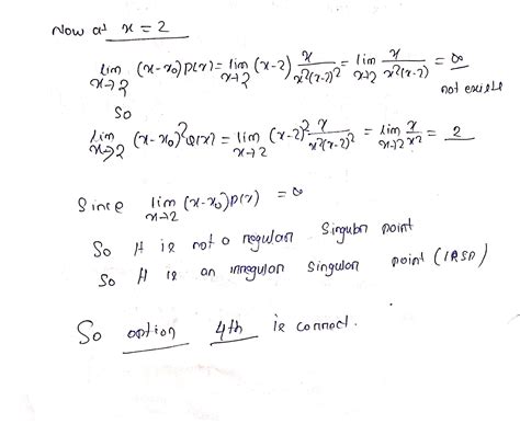 [solved] find all singular points of the given differential equation course hero