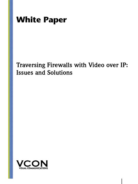 white paper traversing firewalls with video over ip issues and solutions pdf firewall
