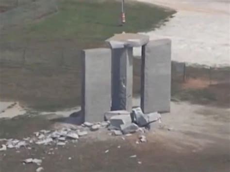 Georgia Guidestones Explosion Live Americas Stonehenge That