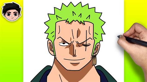 How To Draw Roronoa Zoro From One Piece Easy Step By Step YouTube