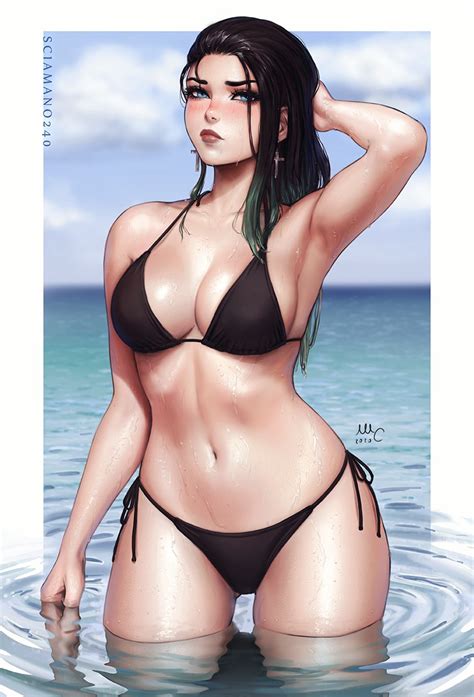 My Oc April In Bikini Started As A Dood Sciamano S Art