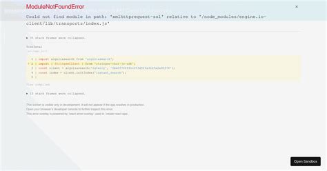 Javascript Client App Forked Codesandbox