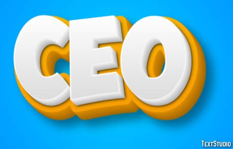 CEO Text Effect And Logo Design Word