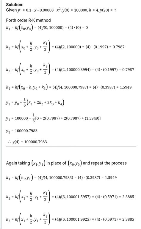 [solved] calculate n t using fourth order runge kutta method population course hero