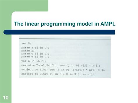 ppt an tutorial to ampl powerpoint presentation free download id