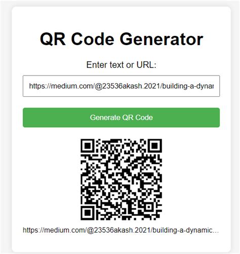 How To Build A Qr Code Generator App Using Javascript And Reactjs By Akash Bhadana Medium