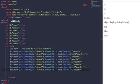javascript string search method javascript methods for searching strings wikitechy