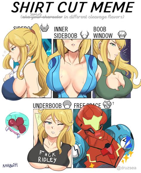 Rule 34 1girls Big Breasts Blonde Hair Boob Window Inner Sideboob Karbuitt Long Hair Metroid