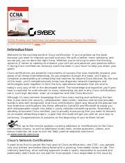 CCNA Routing And Switching Complete Deluxe Study Guide ICND 1 Docx