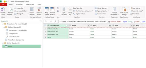 Combine Data Files With Power Query Excel First