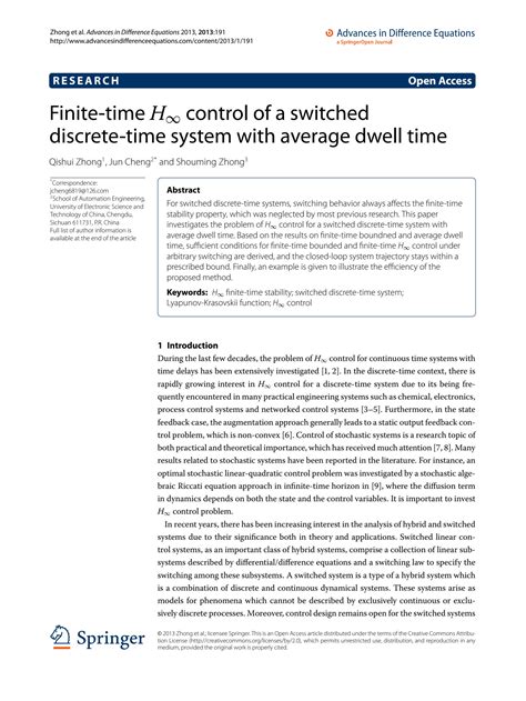 solution finite time h control of a switched discrete time system with average dwell time
