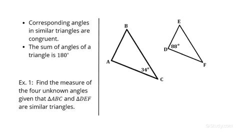 Finding Missing Angles In Similar Triangles Drama Study