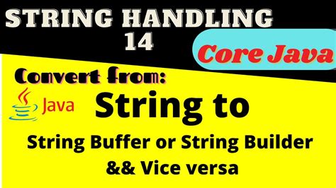 How To Convert String To Stringbuffer In Java String To Stringbuilder String Buffer To