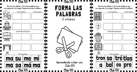 Cuaderno De SÍlabas Recorta Y Pega 2024