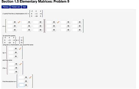 solved section 1 5 elementary matrices problem 9 previous