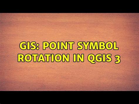 GIS Point Symbol Rotation In QGIS 3 YouTube