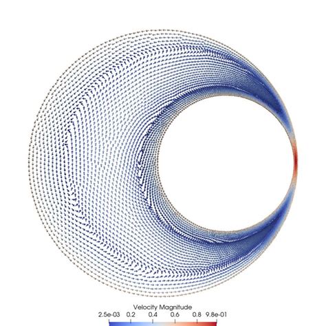final velocity and pressure profiles for the 0 1 m clearance eccentric download scientific
