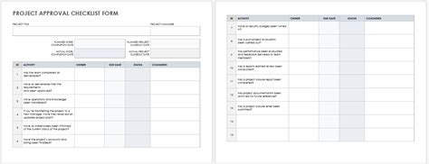 Project Approval Form Template Word
