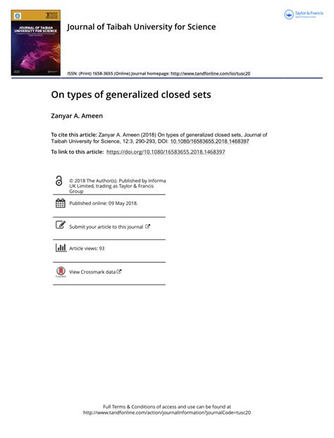 pdf on types of generalized closed sets