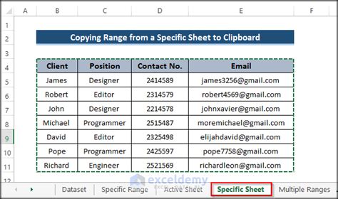 Excel VBA Copy Range To Clipboard 7 Suitable Examples