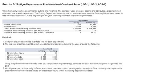 solved exercise 2 15 algo departmental predetermined