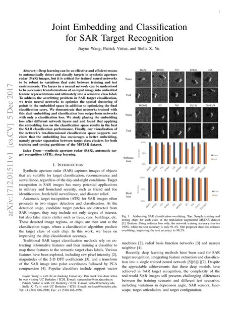 joint embedding and classification for sar target recognition deepai