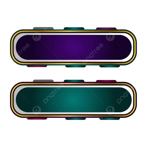 Islamic Banner Luxury Shape Golden Arabic Set Title Frame Transparent