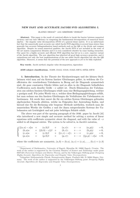 pdf new fast and accurate jacobi svd algorithm i