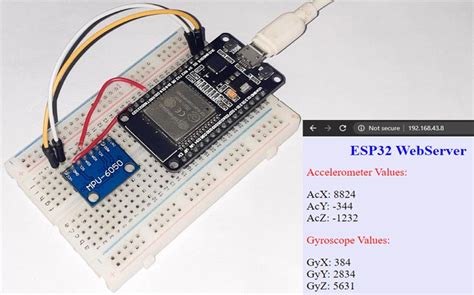 Esp32 Mpu 6050 Accelerometer And Gyroscope Arduino Random