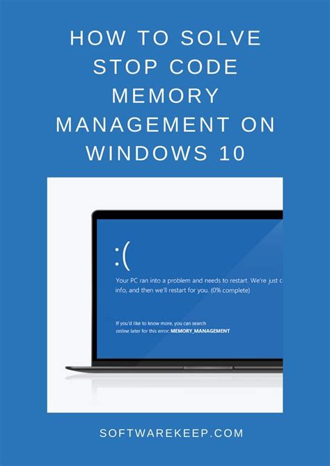 How To Solve Stop Code Memory Management On Windows 10 Artofit