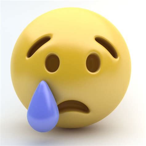 Emoji Cry 3d Model Cgtrader