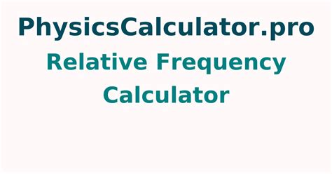Free Online Relative Frequency Calculator How To Use The Relative