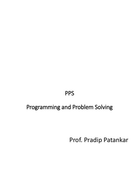 pps unit 1 pdf integer computer science data type