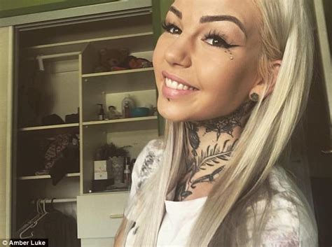 Amber Luke 23 Shares Her Transformation After Getting More Than 10000 On Her Body Art