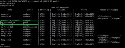 postgresql alter database用法及代码示例 纯净天空