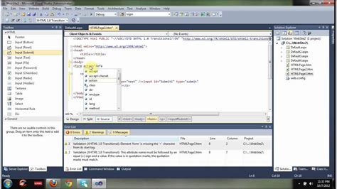 Passing Values From Html Page To Aspx Page ASP NET Tutorial YouTube