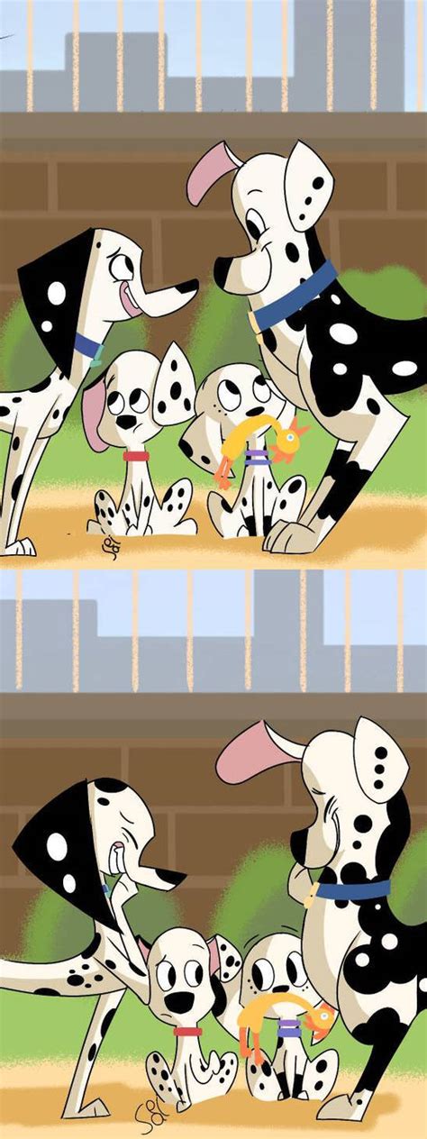237523 Safe Artistseisai1751 Delilah 101 Dalmatian Street Dolly 101 Dalmatians Doug