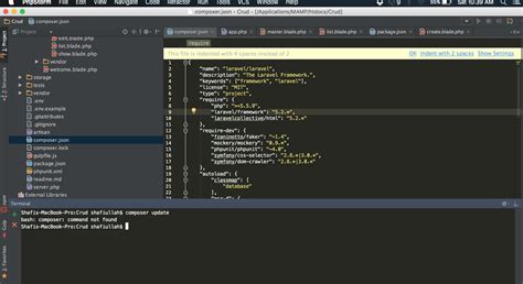 Php Bash Command Not Found In Laravel Terminal Stack Overflow